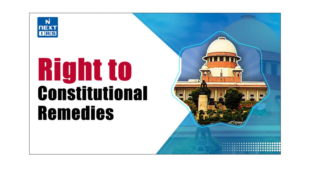 Right to Constitutional Remedies (Article 32)