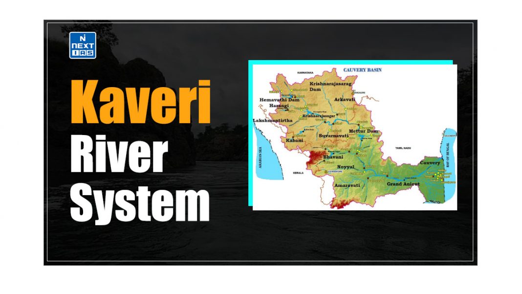 Kaveri (Cauvery) River System: Origin, Course & Tributaries