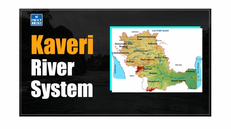 Kaveri (Cauvery) River System: Origin, Course & Tributaries