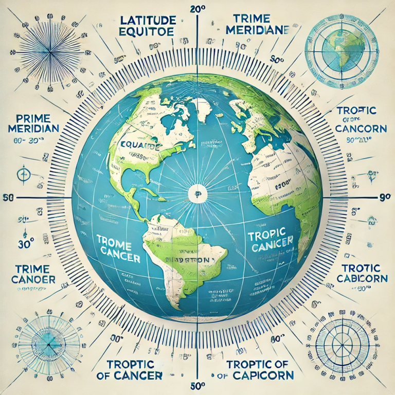 Latitudes, Longitudes & Time Zones