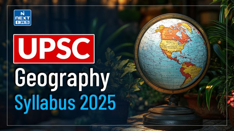 UPSC Geography Syllabus 2025 - Prelims & Optional Syllabus PDF